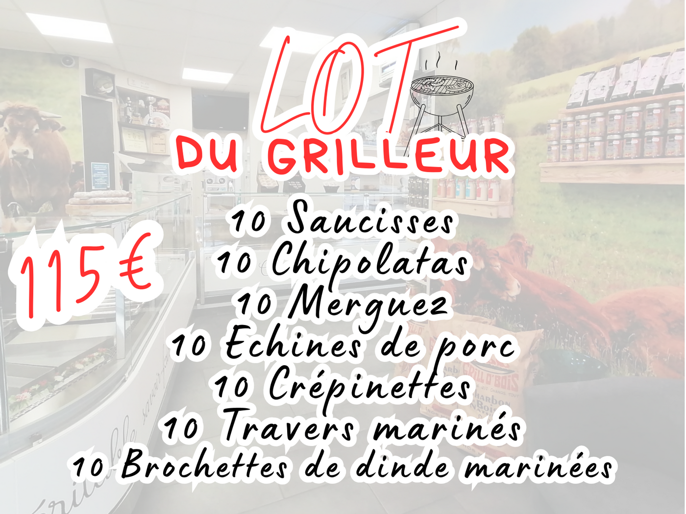 Livraison Lot du grilleur à La Haye Boucherie Urbain - Ollca
