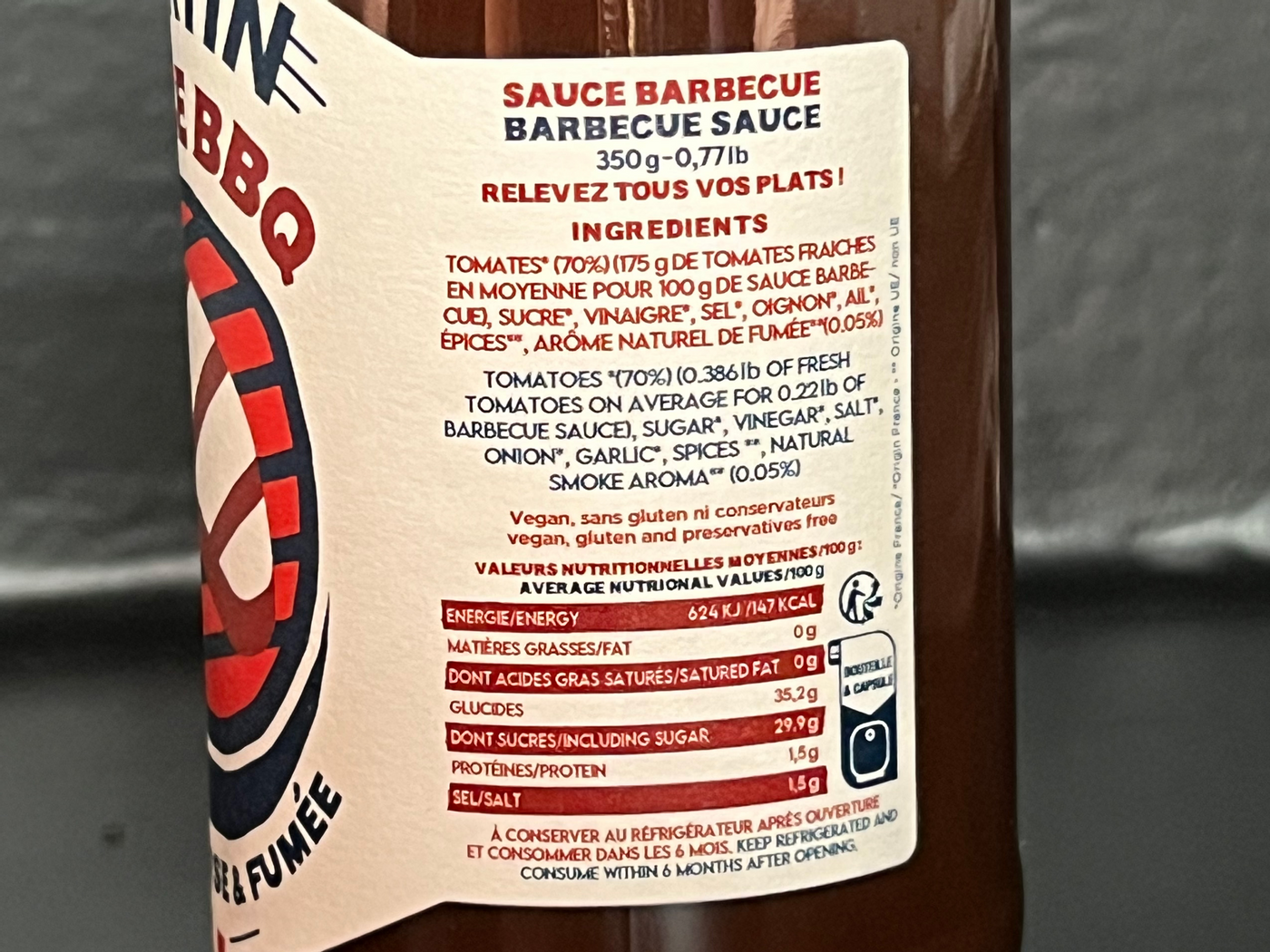 Livraison Sauce Martin Barbecue -350 g à Paris Boucherie Moderne - Ollca